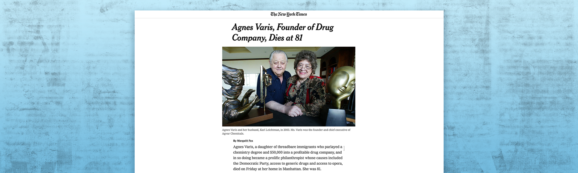 Thank you, Agnes Varis | Association for Accessible Medicines