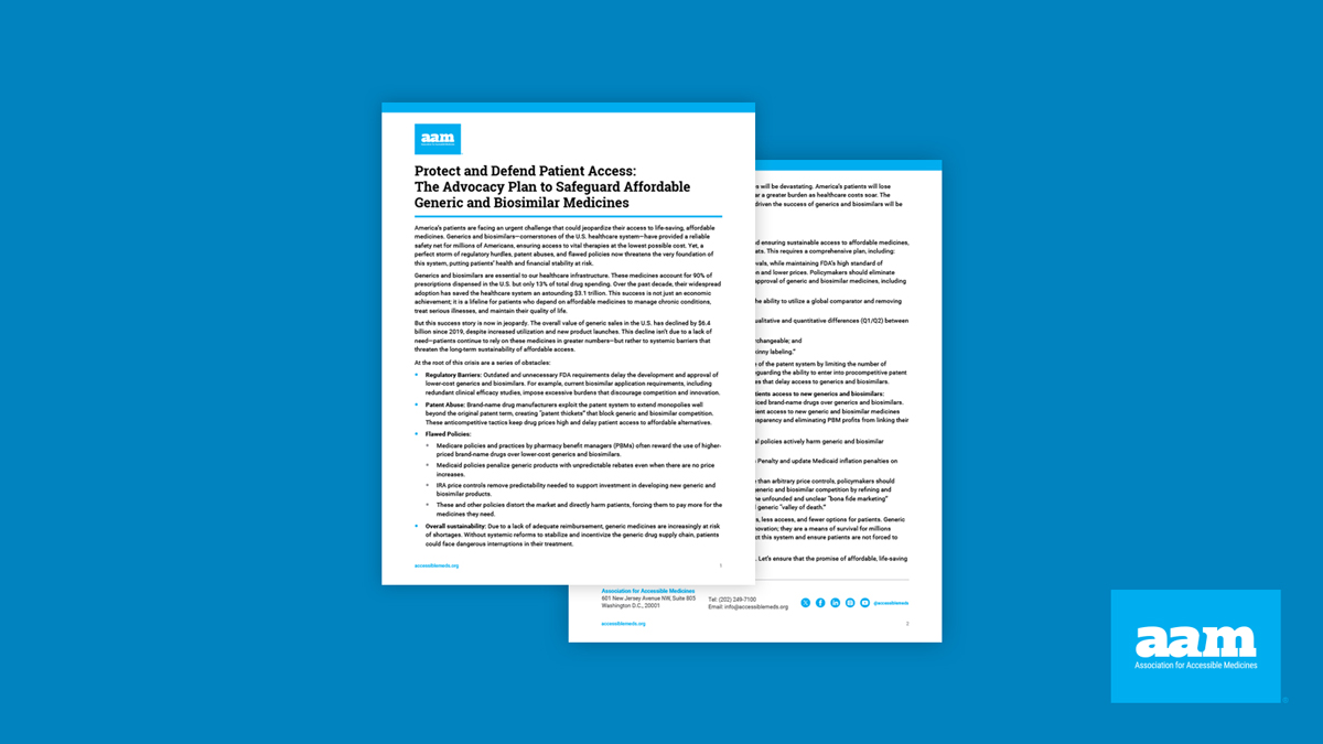 Association for Accessible Medicines 2025 Advocacy Priorities ...